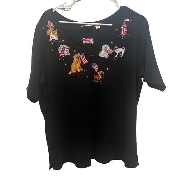 Quacker Factory | Tops | Vintage Quacker Factory American Flag ...